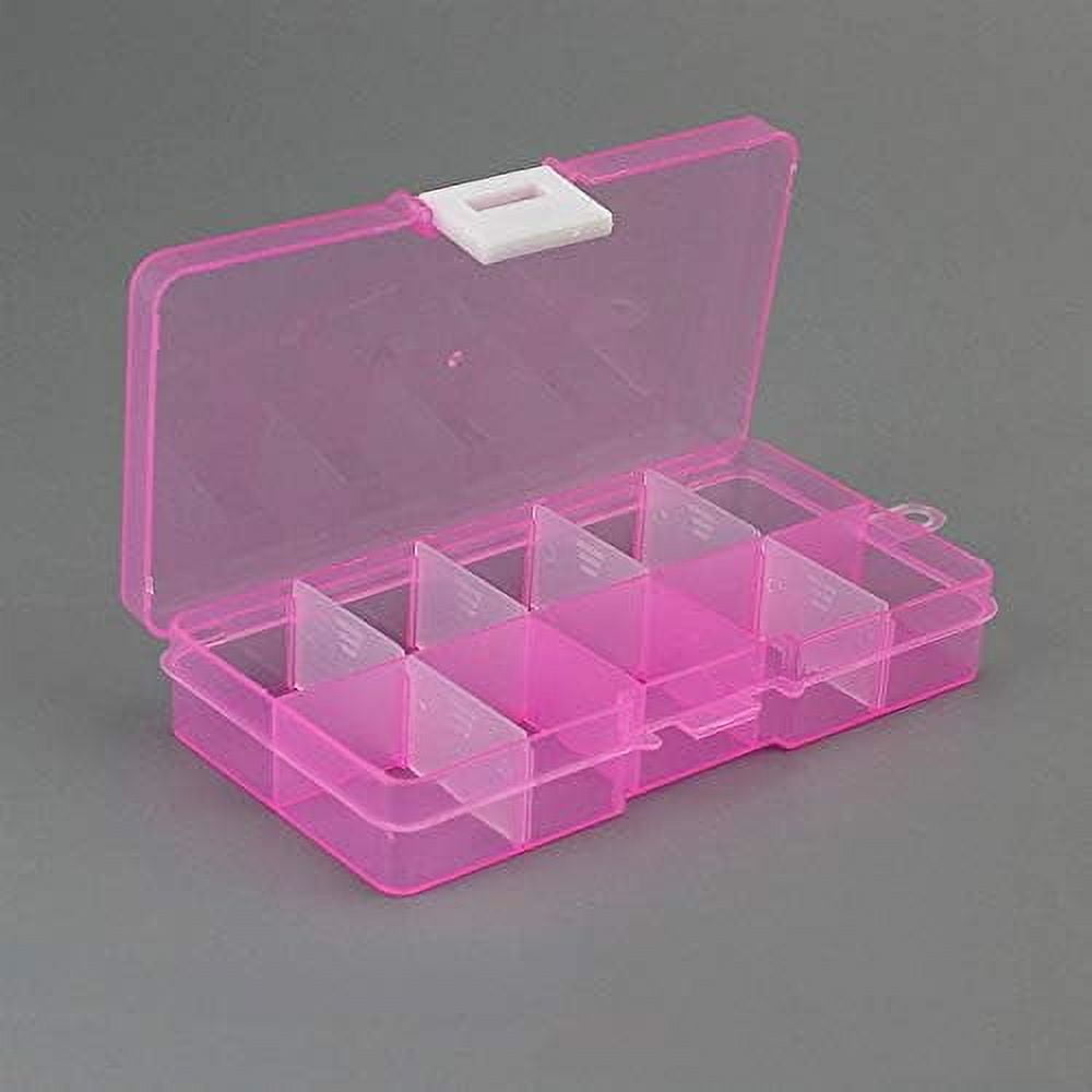 10 Grids Compartments Plastic Transparent Organizer Jewel Bead Case ...