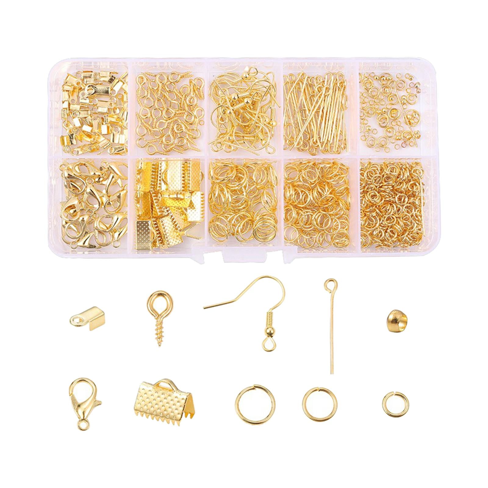 10 Grids Earring Making Set with Screw Eye Pins Lobster Clasps Jewelry ...