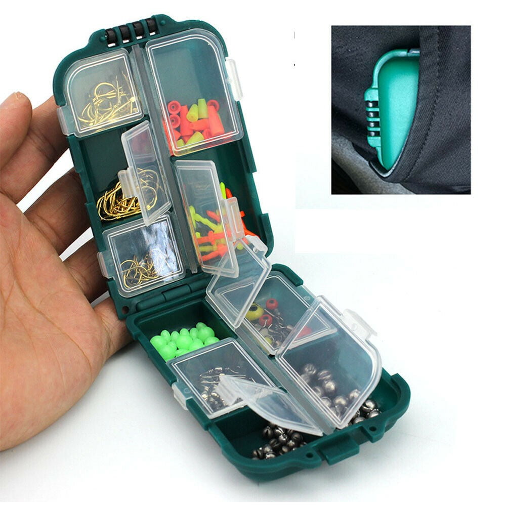 10 Grids Fish Hook Box Portable Waterproof Fishing Lure Storage Casket ...