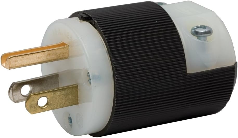 10) HBL5266C HBL5269C Insulgrip Straight Blade Plug; 5-15P - Walmart.com