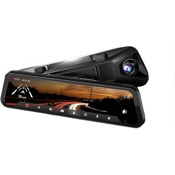 10" HD Touch Screen Car Recorder – Dual Lens Front & Rear Dash Cam with ...