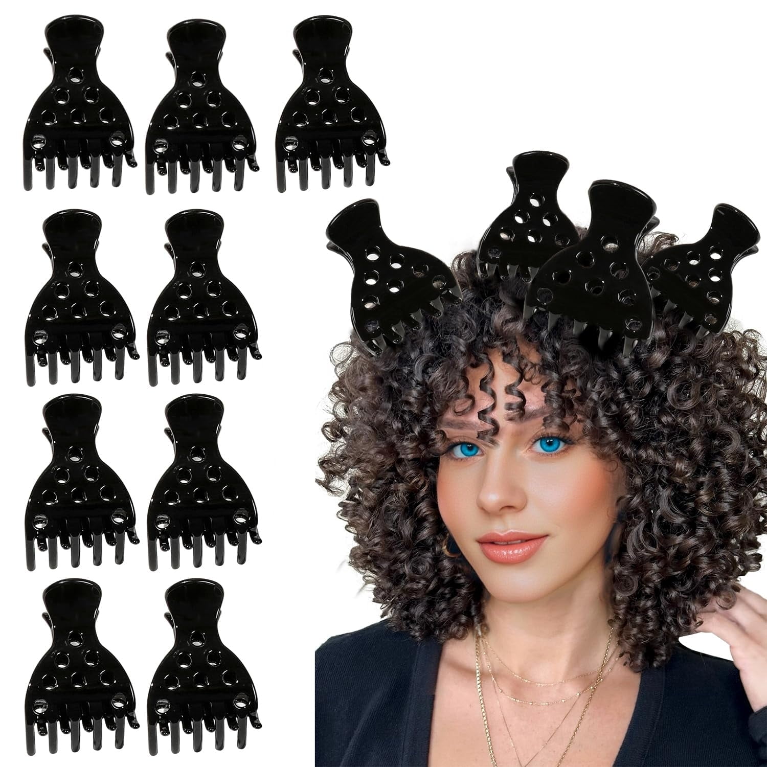 10 Hair Volume Clip，Root Clips for Curly Hair Volume and Claw Clips for ...
