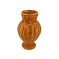 10" Hand-Woven Style Faux Rattan Vase – Rustic Boho Chic Decorative ...
