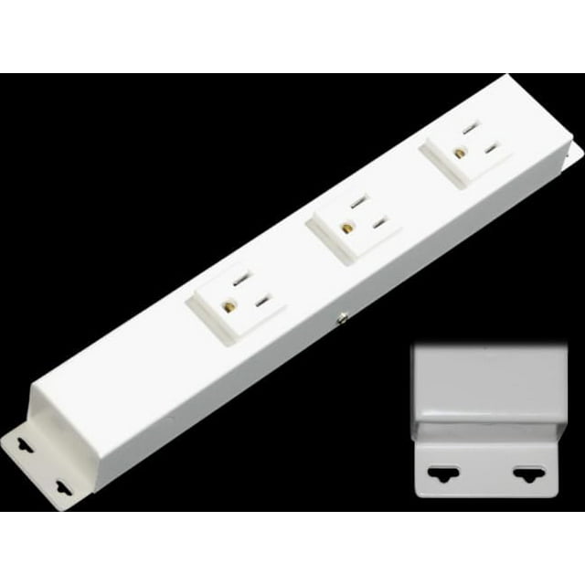 10” Hardwired Power Strip (NO Power Cord), 3 Vertical Outlets (NOT ...