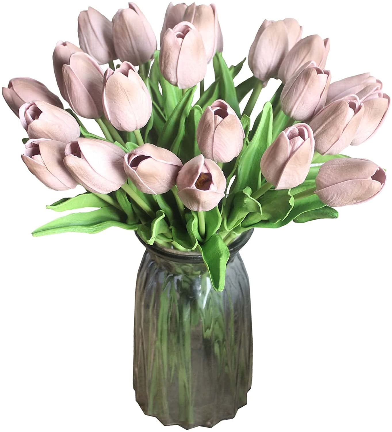 10-Heads Home Decoration Mini Tulip Real Touch Tulip Artificial Flowers ...