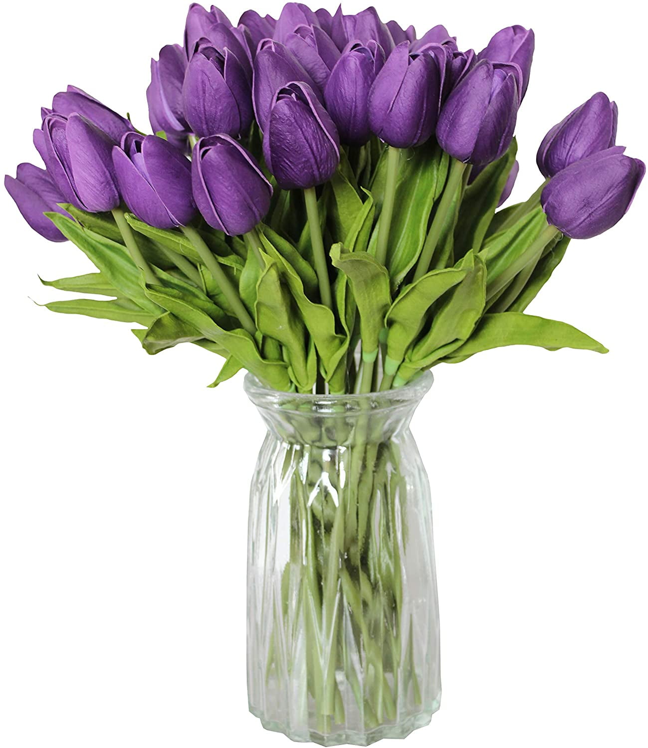 10-Heads Home Decoration Mini Tulip Real Touch Tulip Artificial Flowers ...