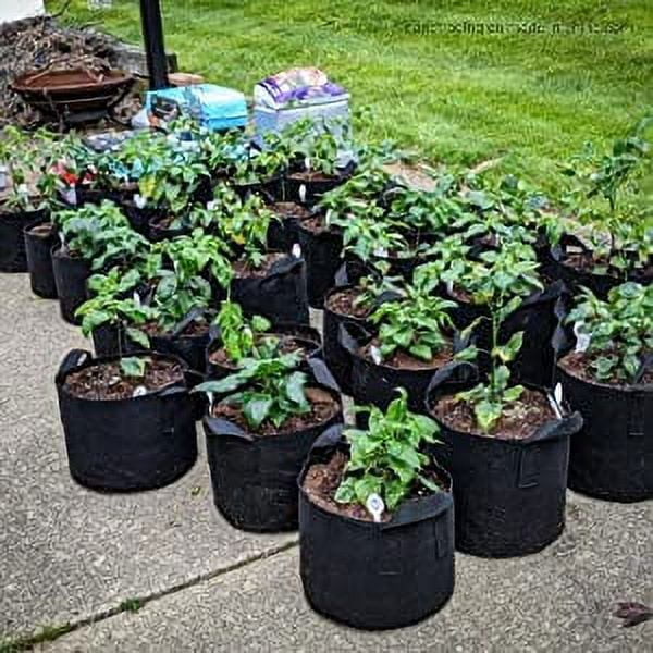 10 Heavy Duty Nursery Grow Bags - Great for Growing Trees, Bushes ...
