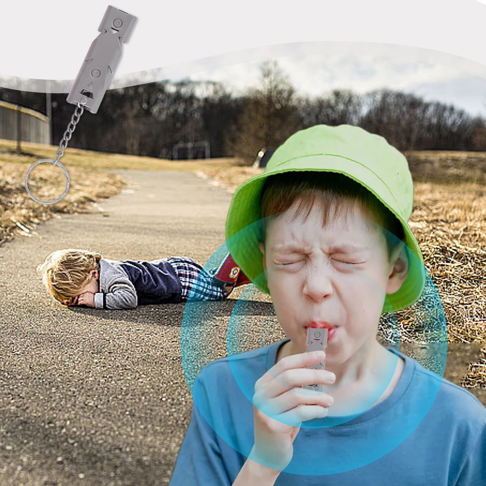 Under 10, High-Powered Outdoor Whistle, Metal Construction, Loud Rescue ...