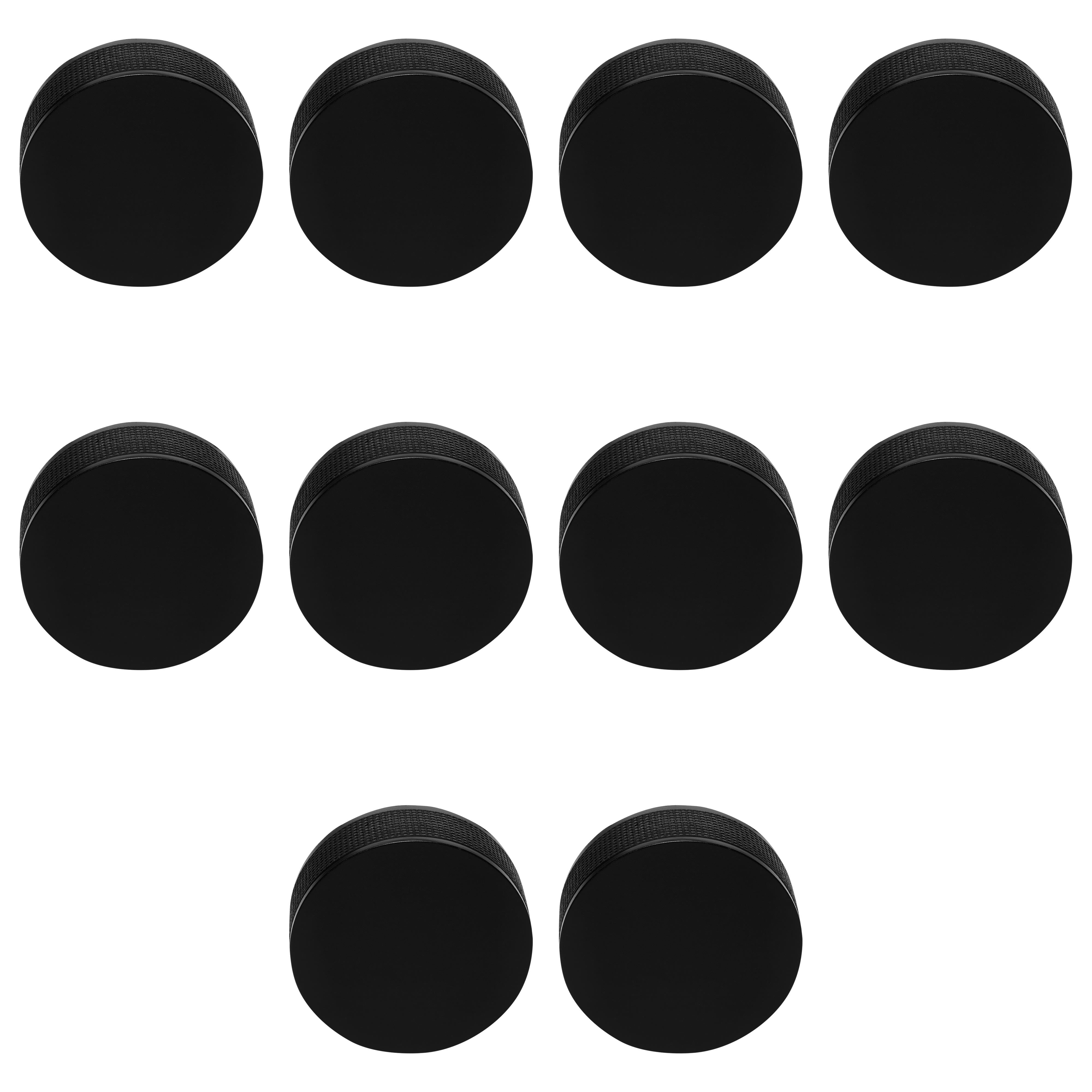 10 Hockey Puck Stress Balls Pack - PU Foam, Soft, Squeezable - Black ...