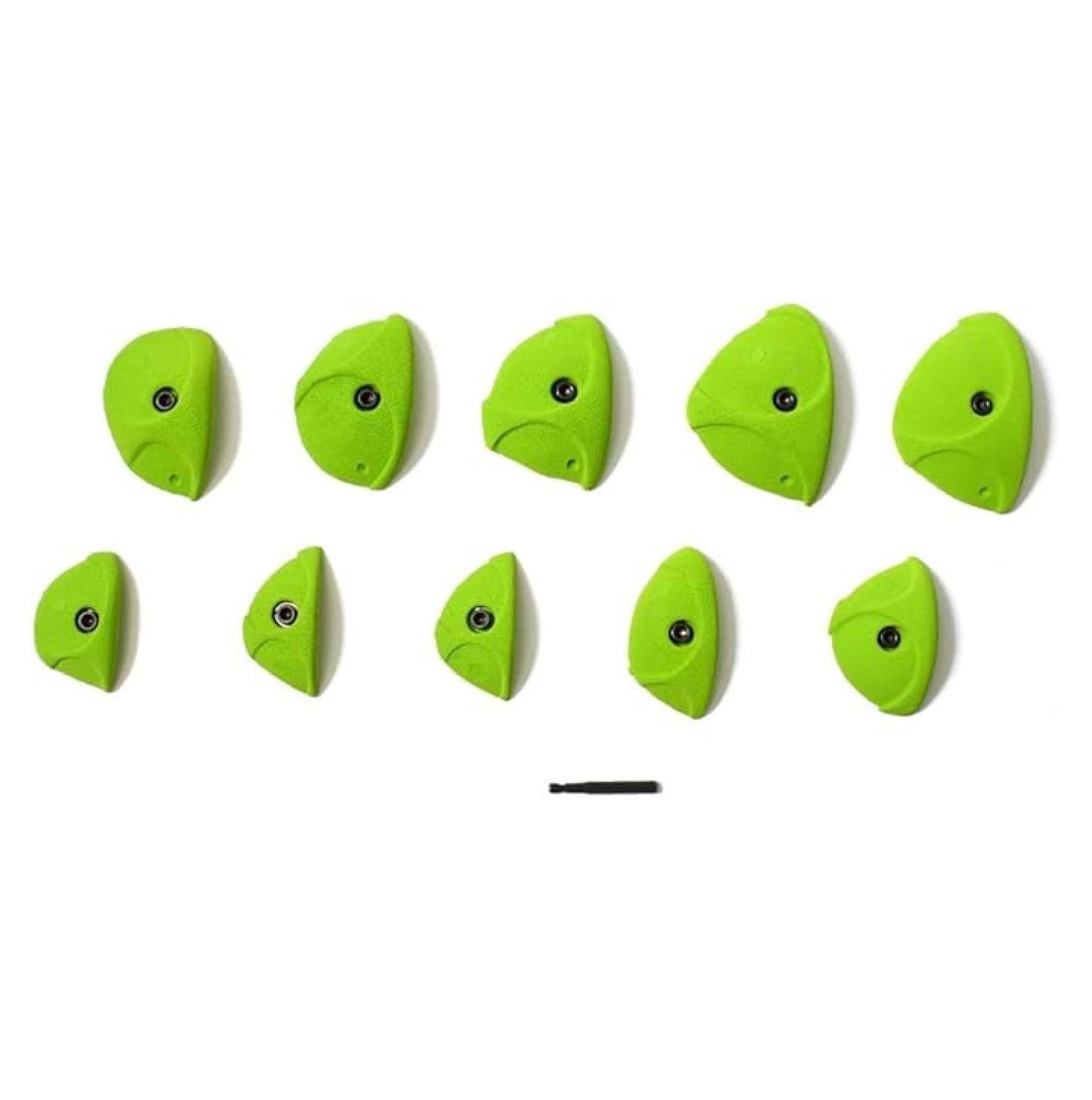 10-Hold Crimp Pack | 10 Intermediate Rock Climbing Holds for Indoor and ...