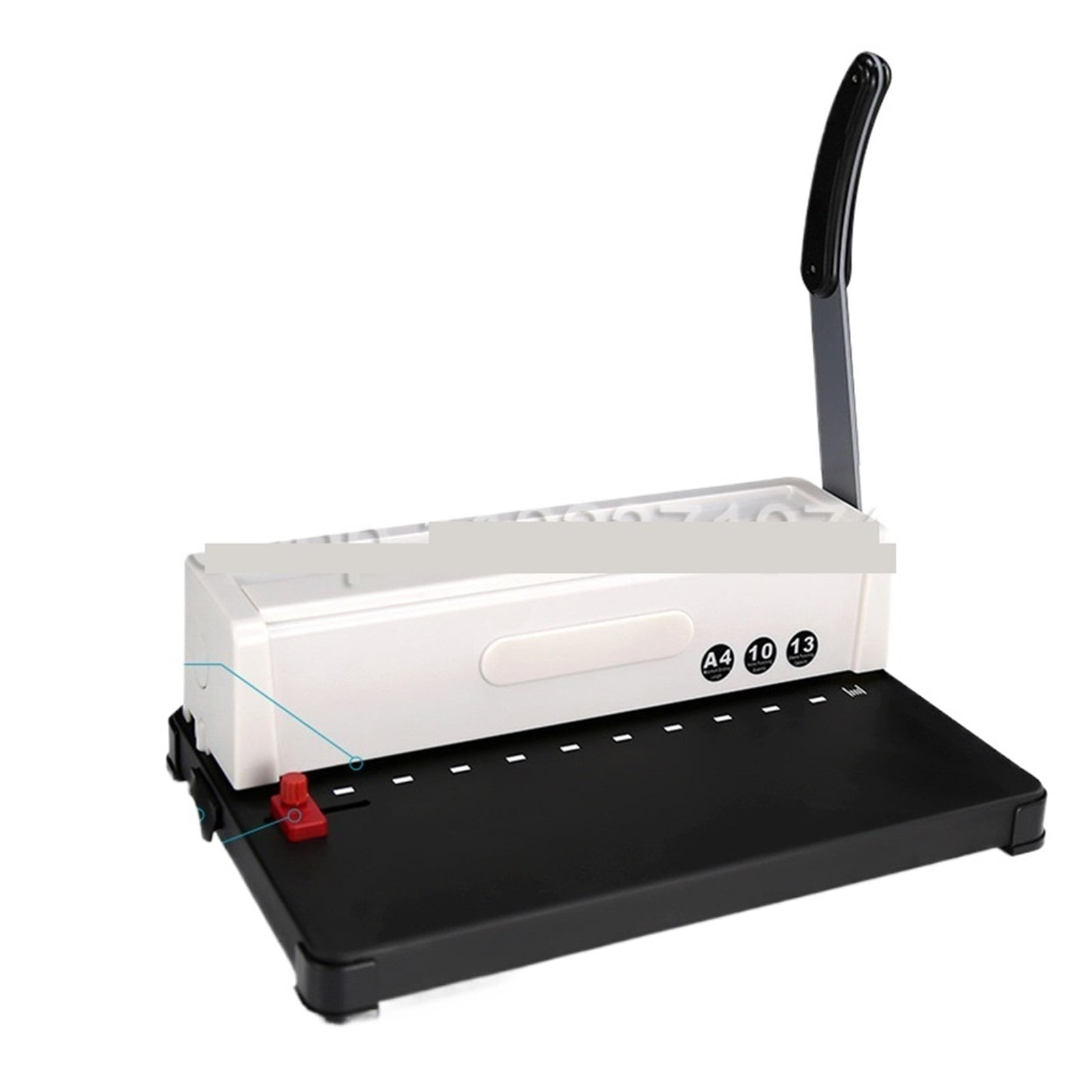 10 Hole Clamp Strip Binding Machine Puncher A4 Paper Square Hole ...