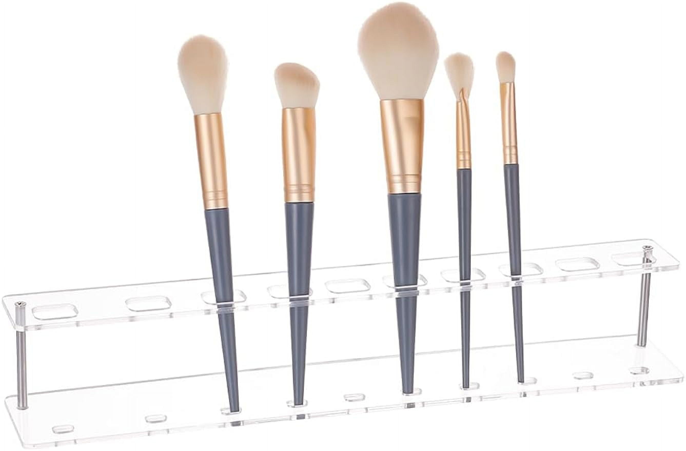 10 Hole Clear Acrylic Display Shelf Storage Rectangular Drying Shelf ...