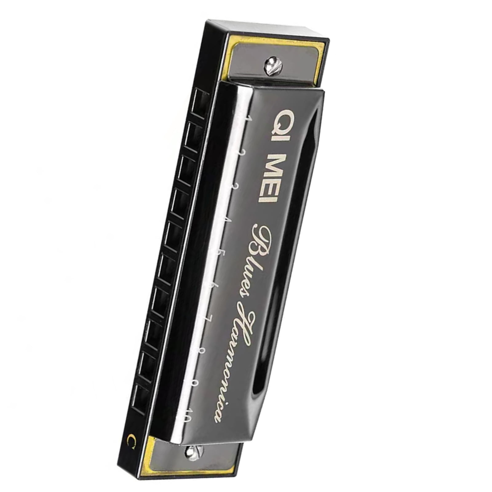 10 Hole Key Blues Harmonica French Harp Mouth Organ Phosphor Bronze ...
