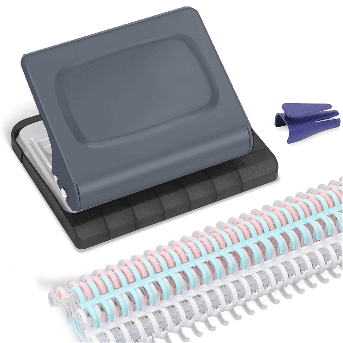 10 Hole Punch Binding Machine for Planners, with Multi-Color Binder ...