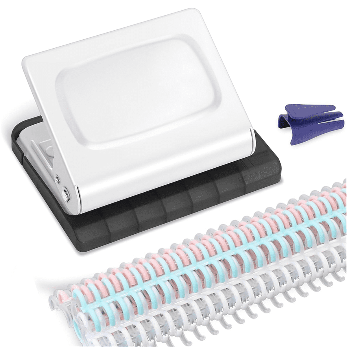 10 Hole Punch Binding Machine for Planners, with Multi-Color Binder ...