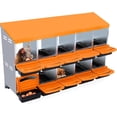 10-Hole Roll-Away Chicken Nesting Box Galvanized Steel Hen Laying Box ...