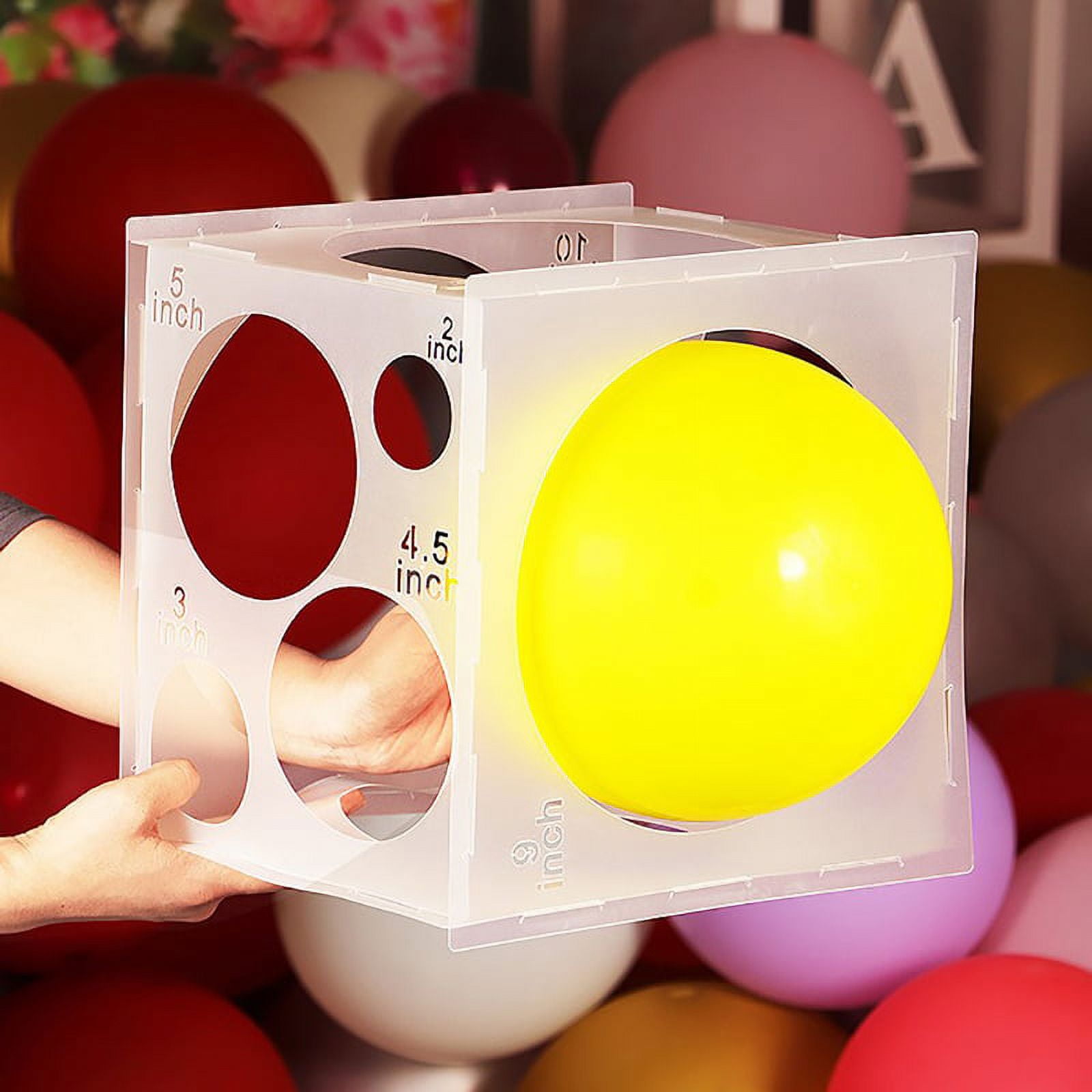 10 Holes Balloon Sizer Box Balloon Arches Columns Make Balloon Size Measurement - Walmart.com