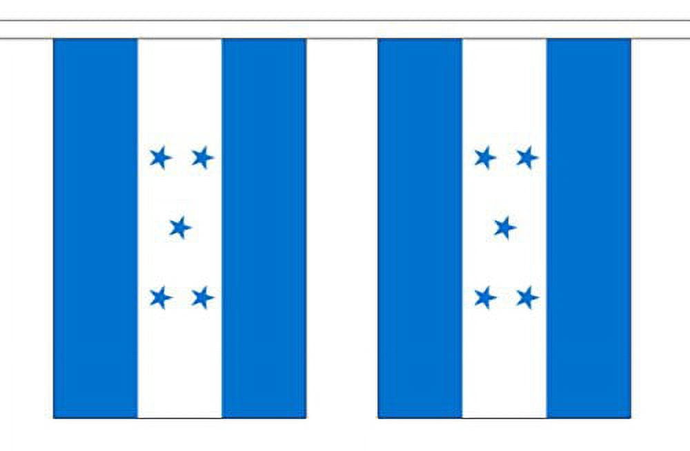 10' Honduras String Flag Party Bunting Has 10 Honduran 6"x9" Polyester ...