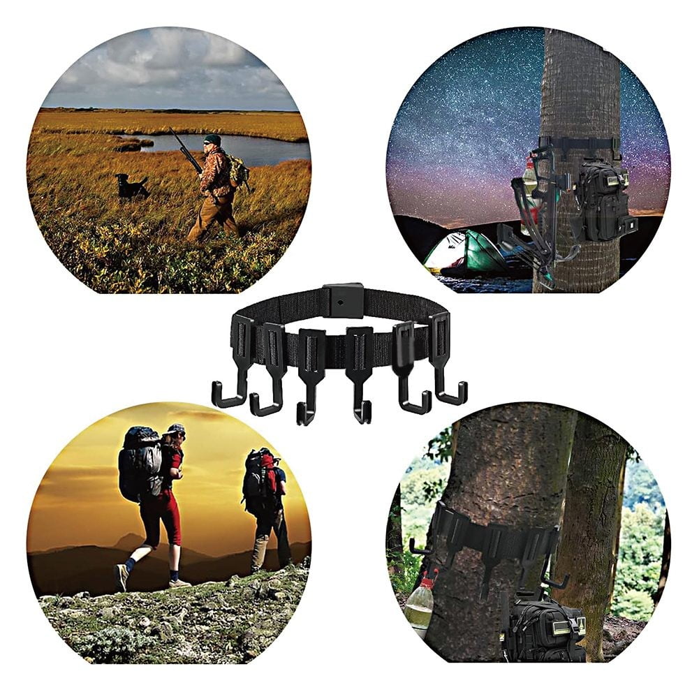 10 Hooks Tree Stand Strap Gear Hanger Tree Stand Accessory For Hunt ...