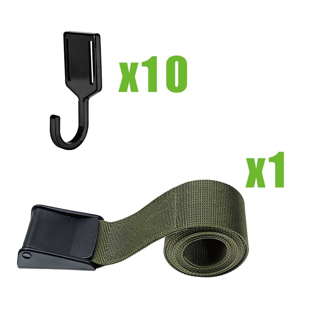 10 Hooks Tree stand Strap Gear Hanger Tree Stand Accessory for hunt ...