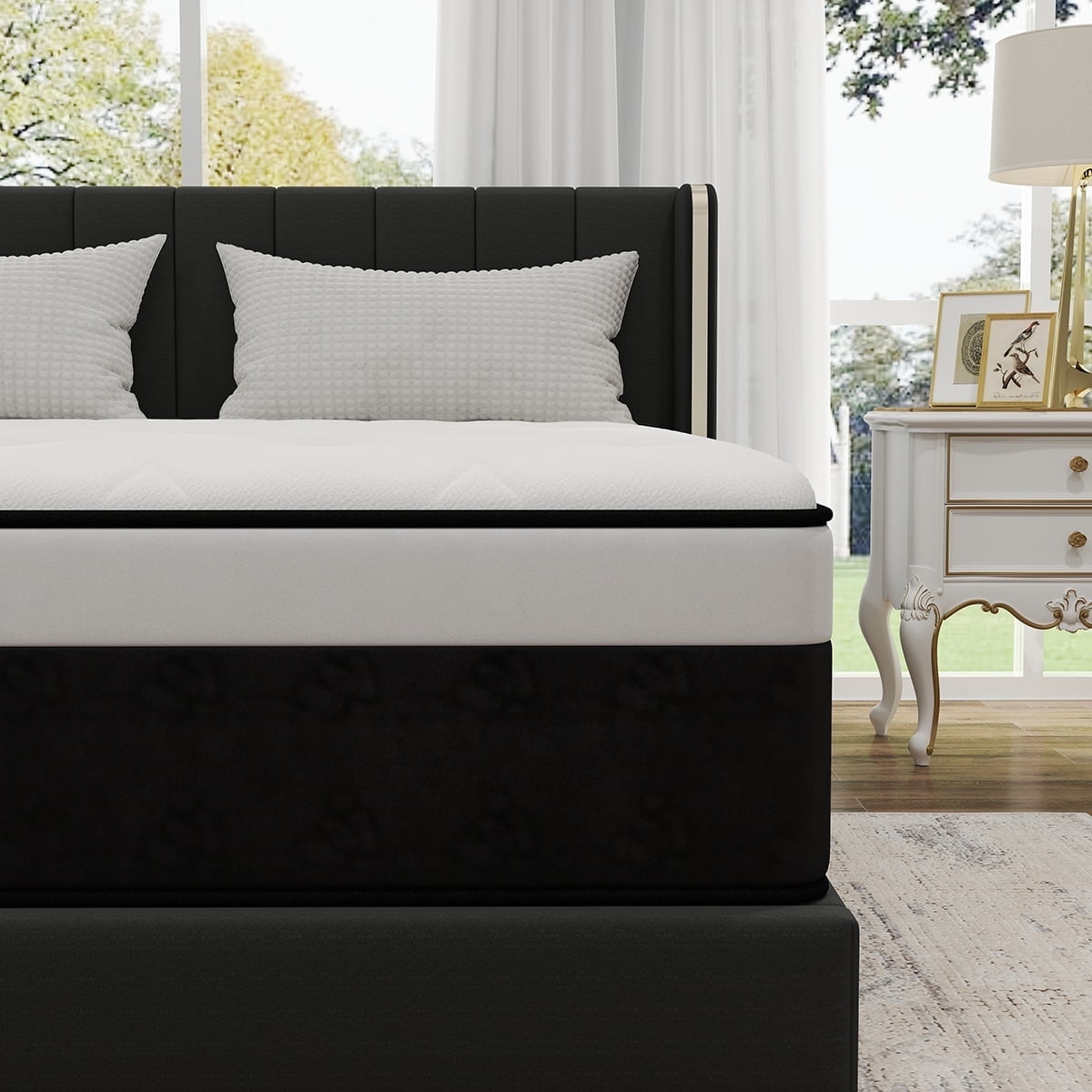 10'' Hybrid Mattress Queen Gel Memory Foam Pocket Spring Medium Firm ...