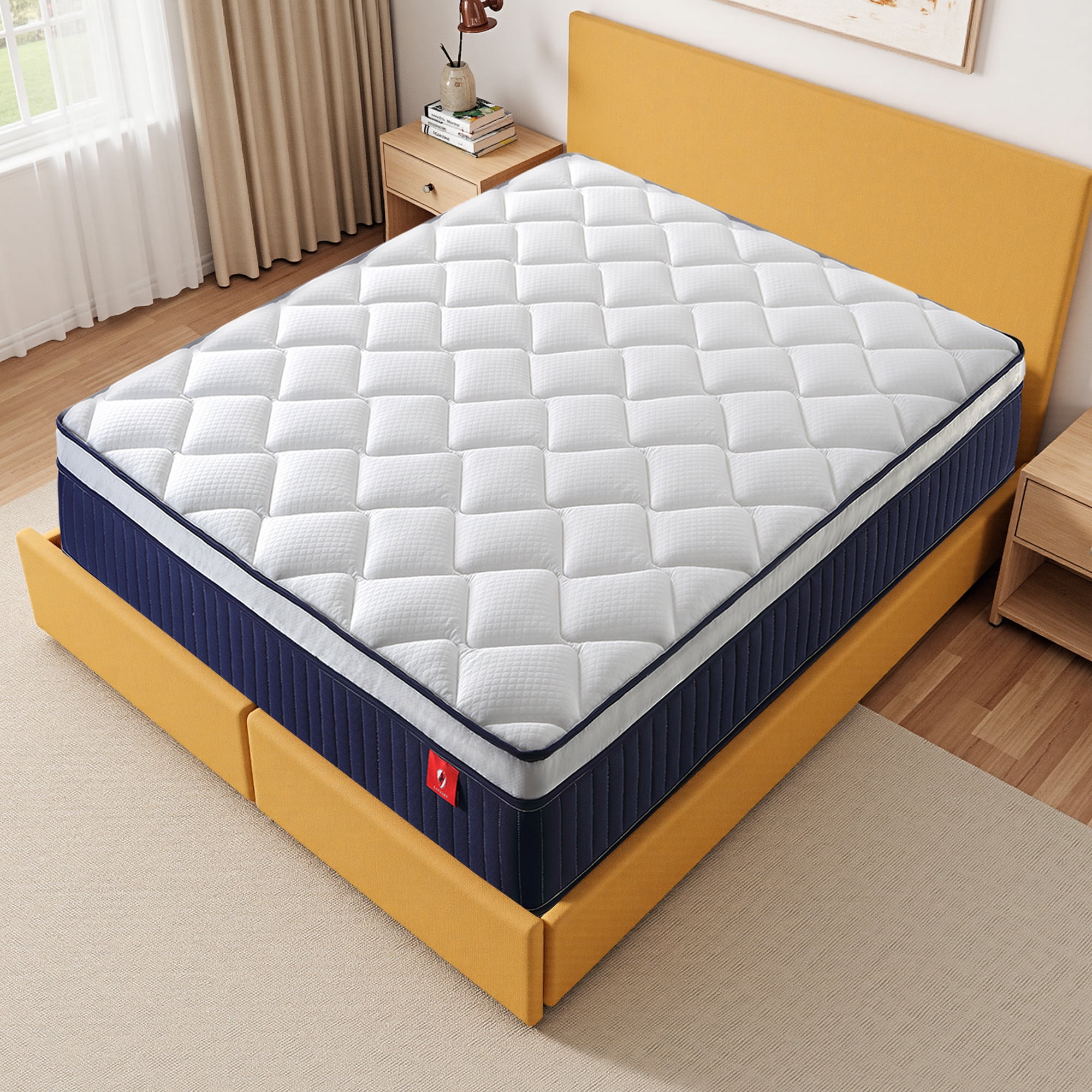 10" Hybrid Mattress in a Box with Gel Memory Foam, Medium Firm,Adult ...