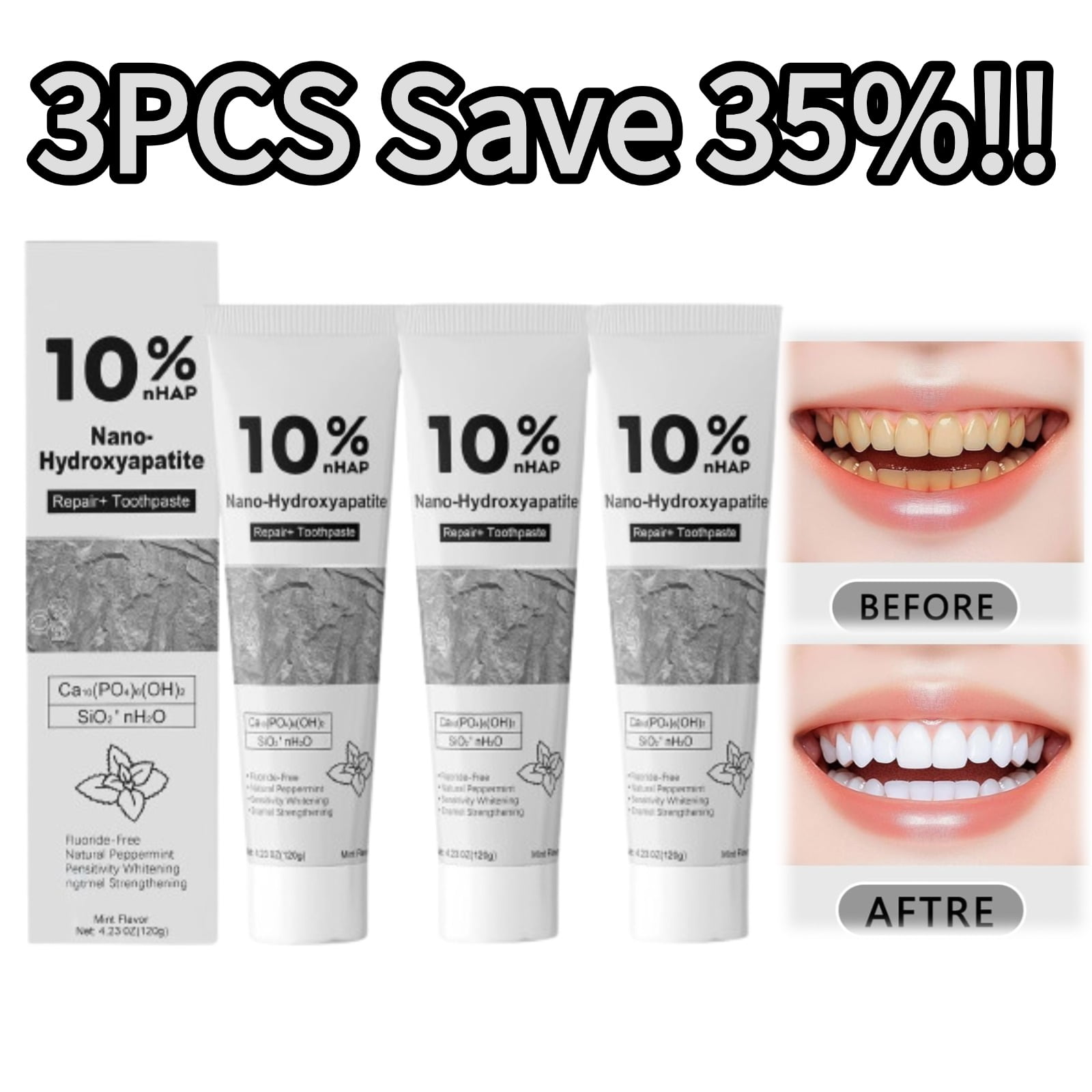 10% Hydroxyapatite Toothpaste， Hydroxyapatite Toothpastes for Enamel ...