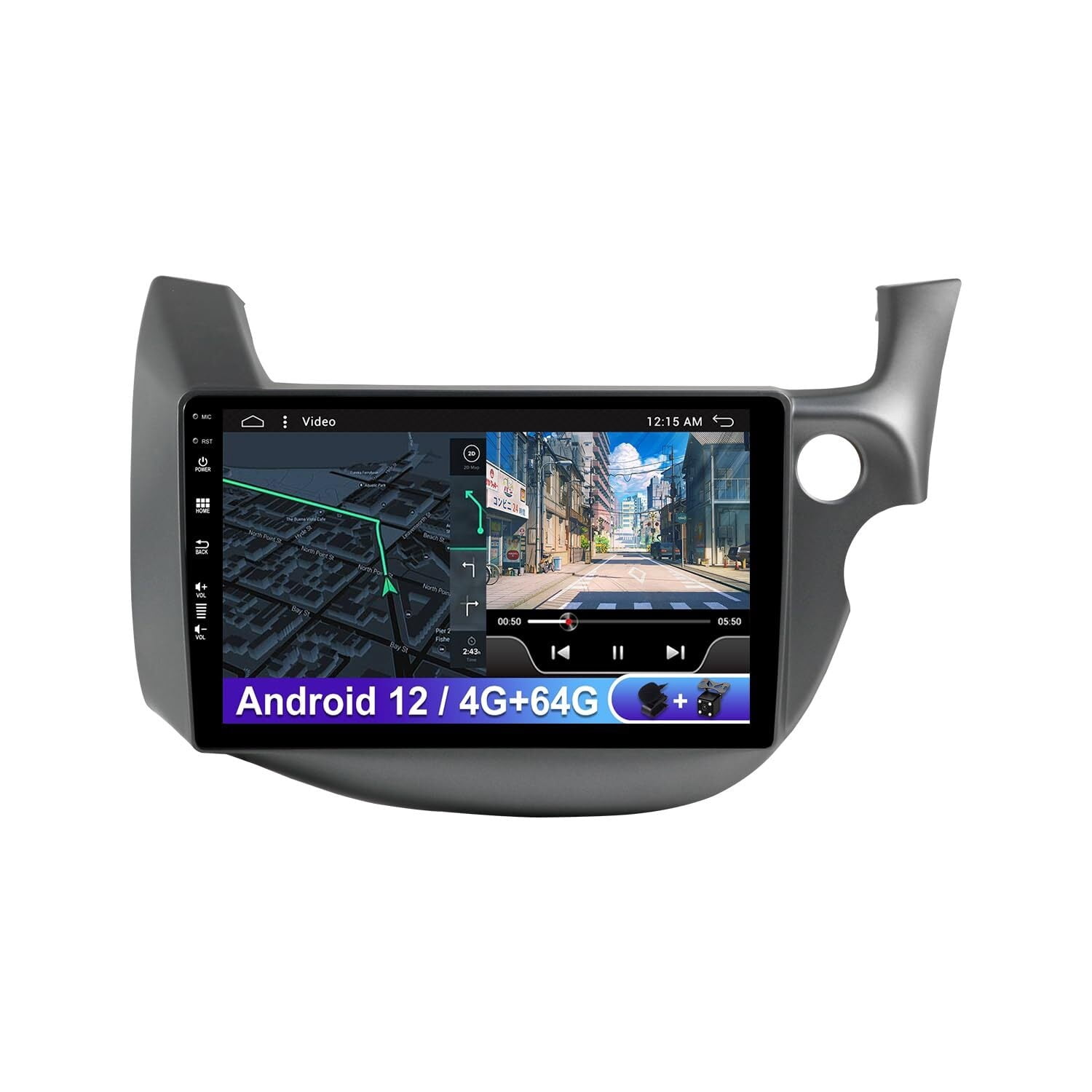 10" IPS 2 Din Android 12 Car Radio Suitable For Honda Fit/Jazz RHD 2007 ...