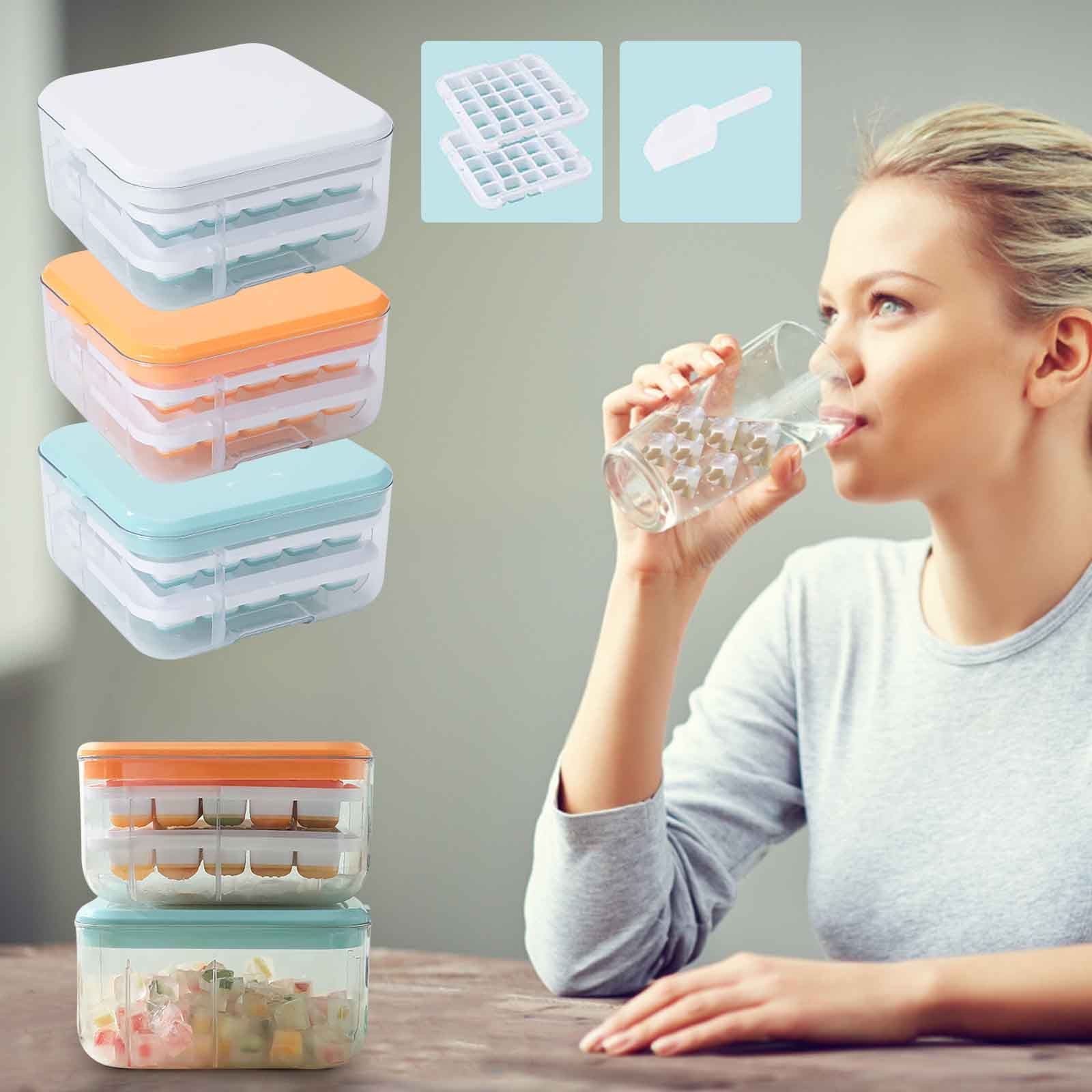 Under 10,Ice-Making Box,Large Capacity Storage,Stainless Steel,Portable ...