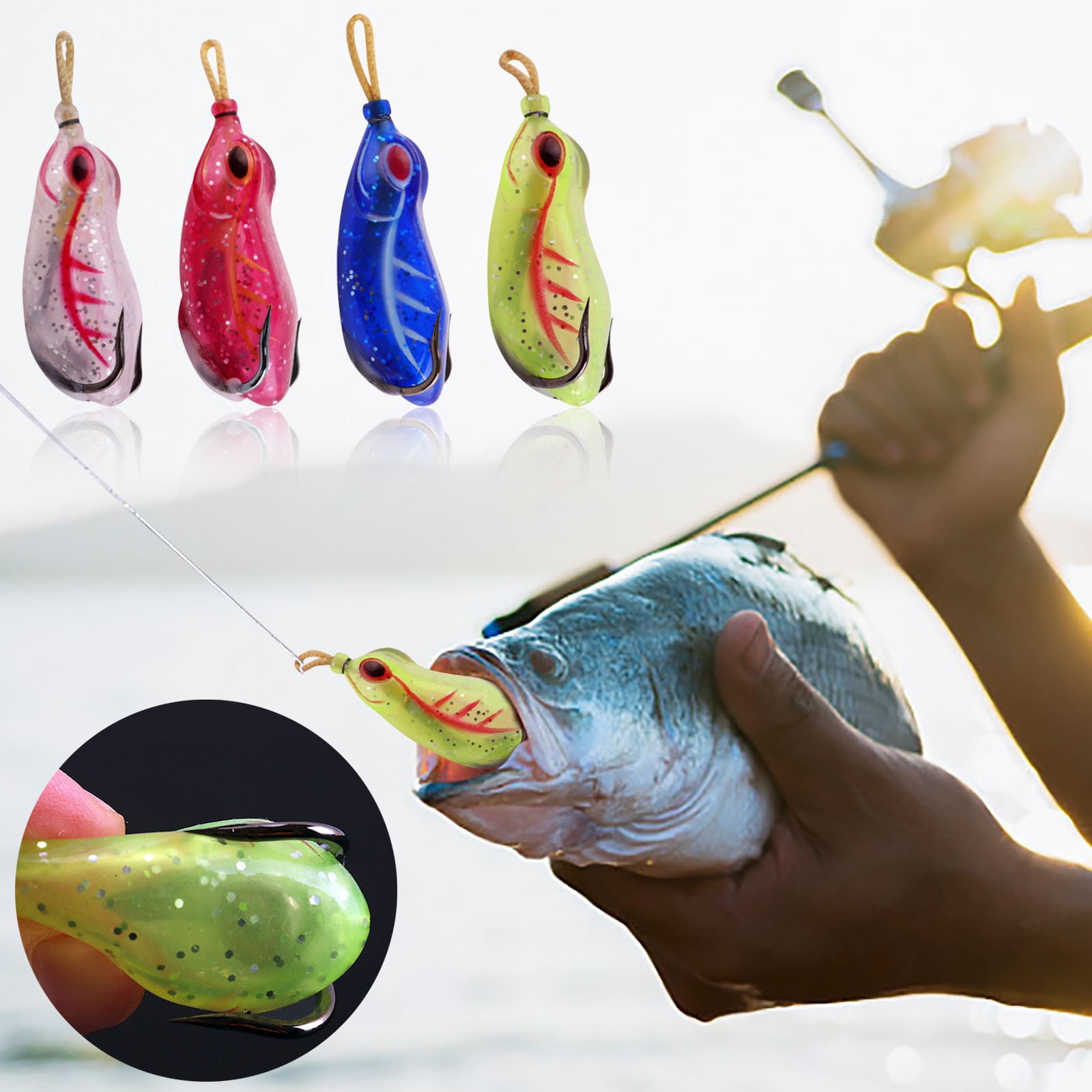 Under 10,Improved Bait 13g 6.0cm Lifting Hook, Stainless Steel, Fish Bait, Angling, Casting ...