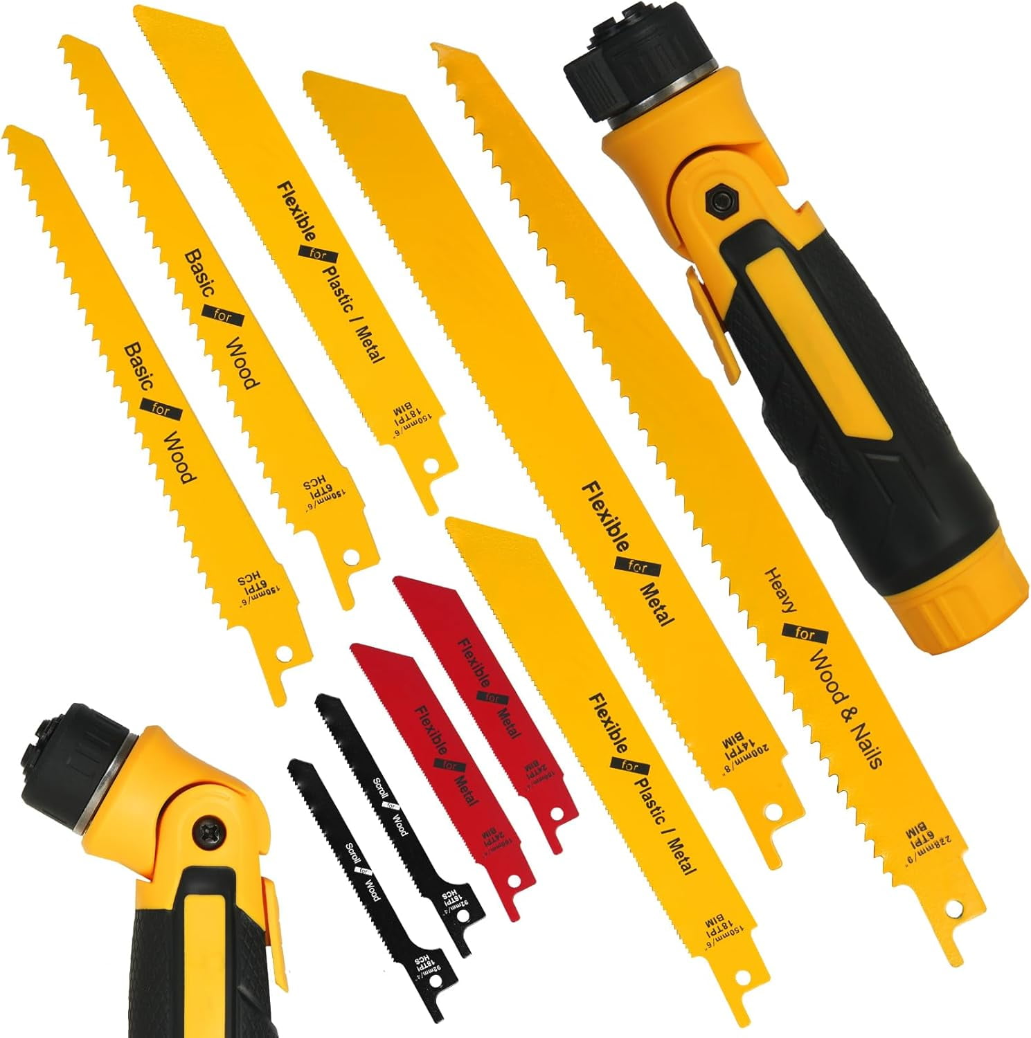 10-In-1 Multi Blades Hand Saw, Drywall Cutter Saw, Small Hacksaw ...