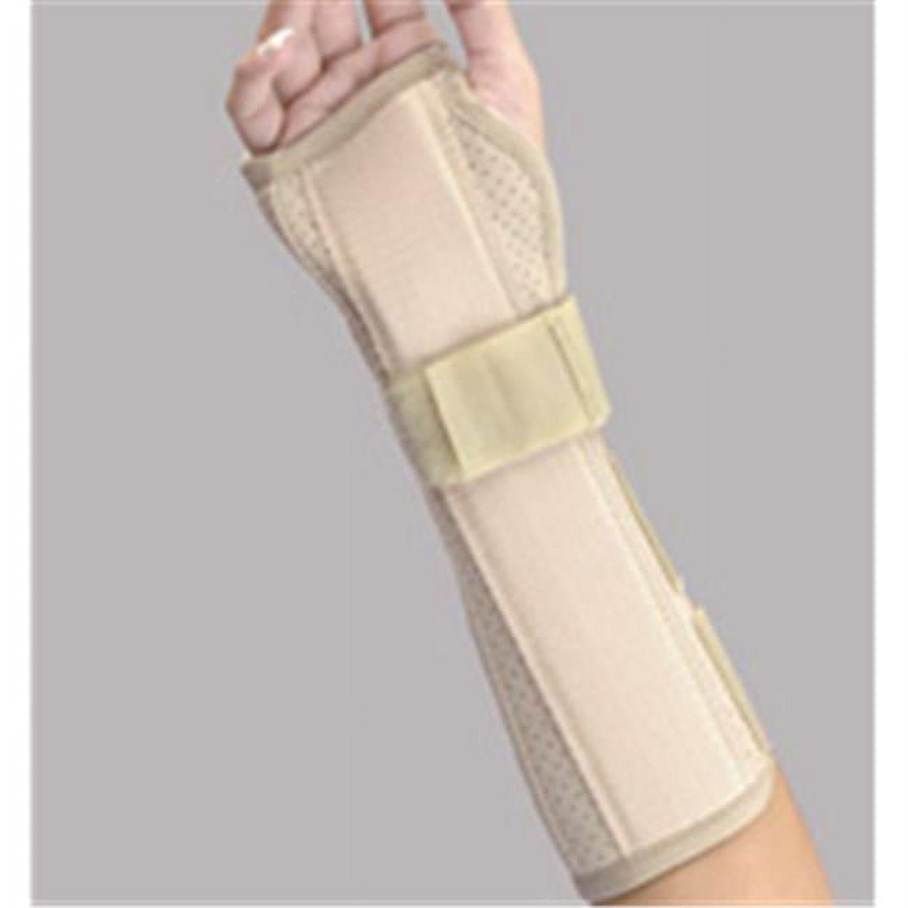 10 In. Perforated Suede Wrist & Forearm Splint Left Beige, Small ...