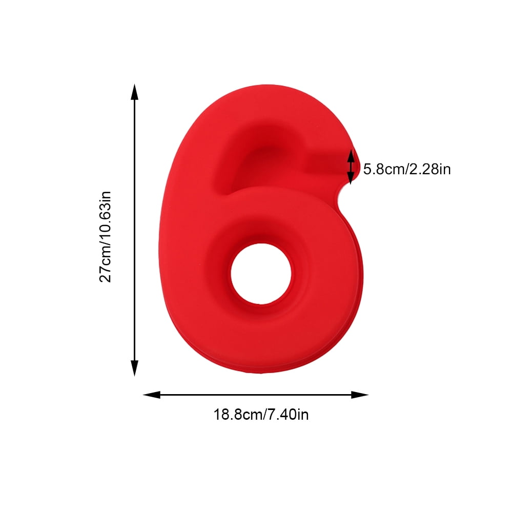 10 Inch 0-9 Numbers Cake Mold Cake Decorating Tools Silicone Cake Pan ...