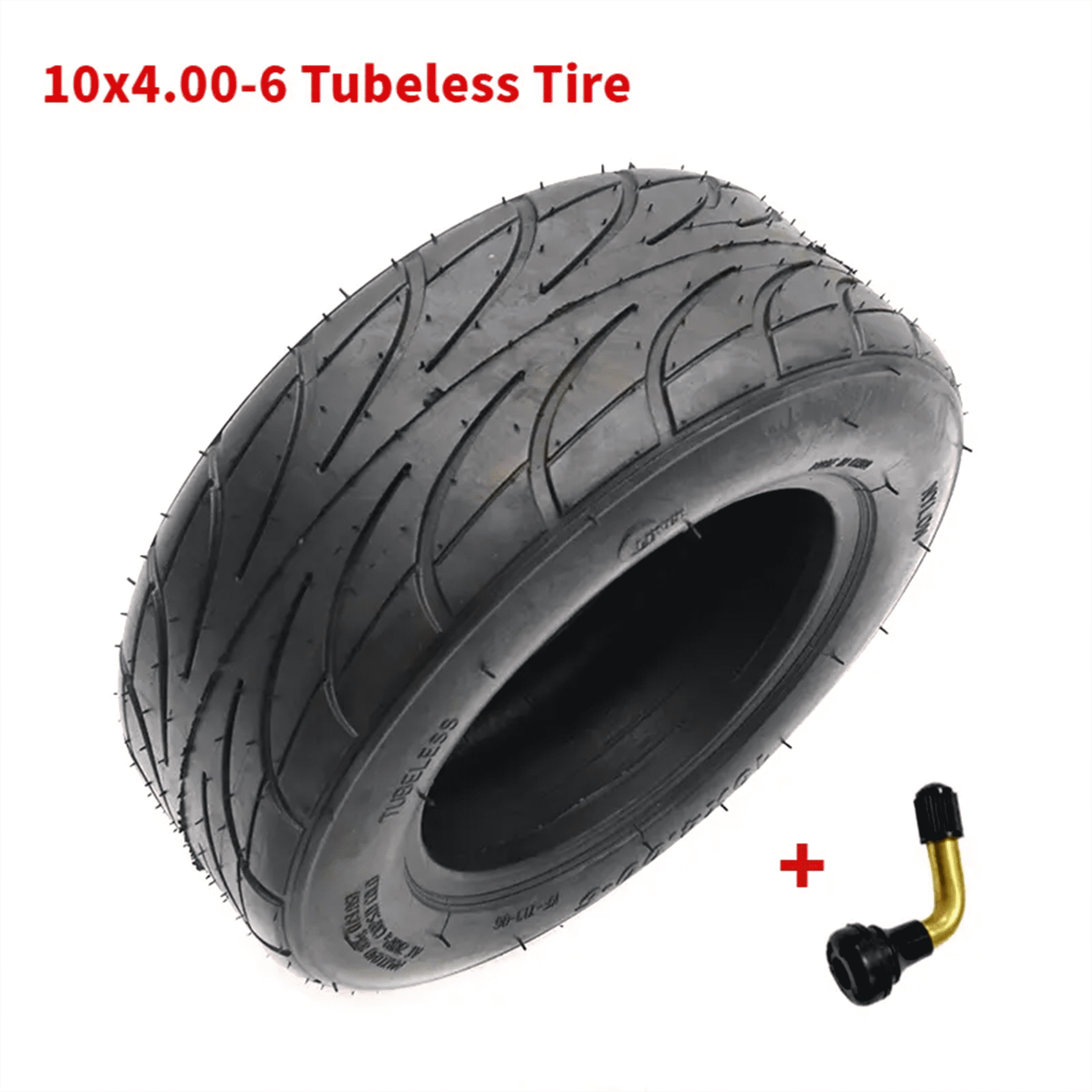 10 Inch 10x4.00-6 Tubeless Vacuum Tire for Balance Scooter 10*4.00-6 ...