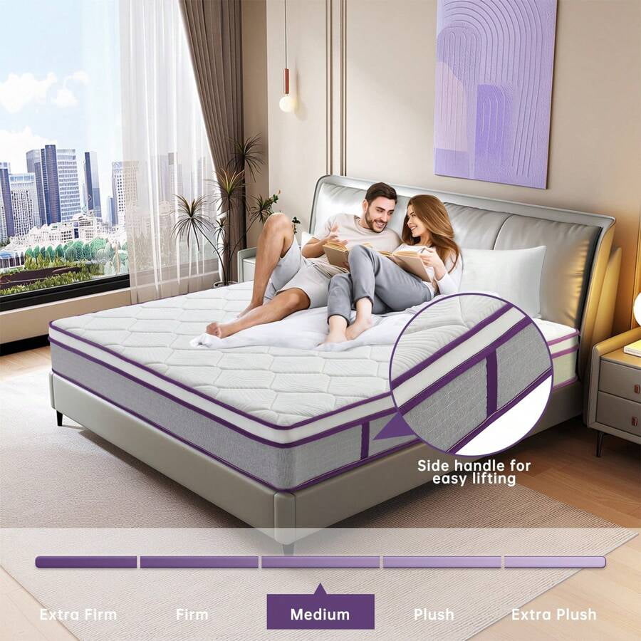 10 Inch 12 Inch Premium Memory Foam High Quality Pocket Coils Bed ...