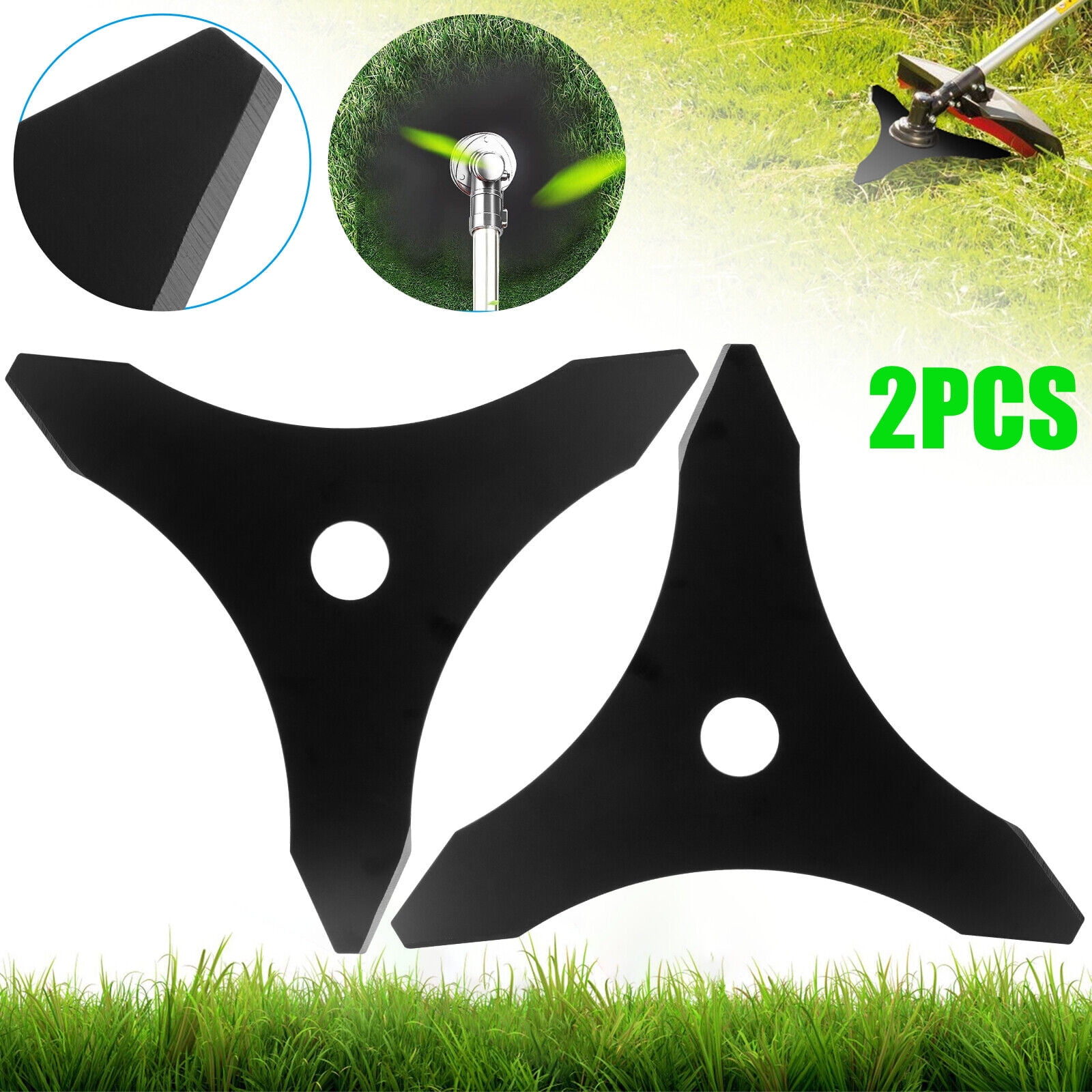 10-Inch 3-Teeth Steel Brush Cutter Blade - Heavy Duty Weed Eater ...