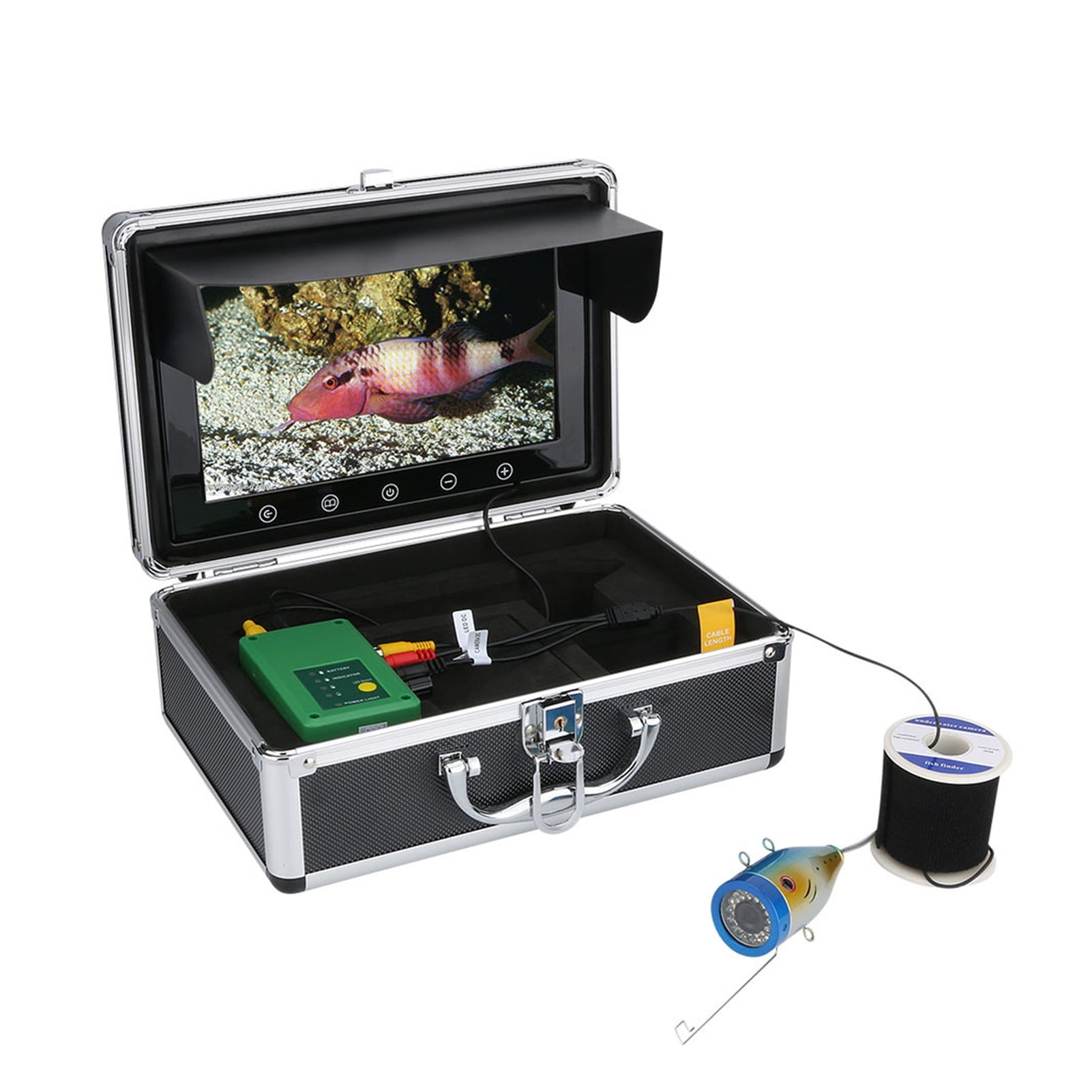 10 Inch 30 LEDS 15M 30M 50M 1000TVL Fish Finder Underwater Fishing ...