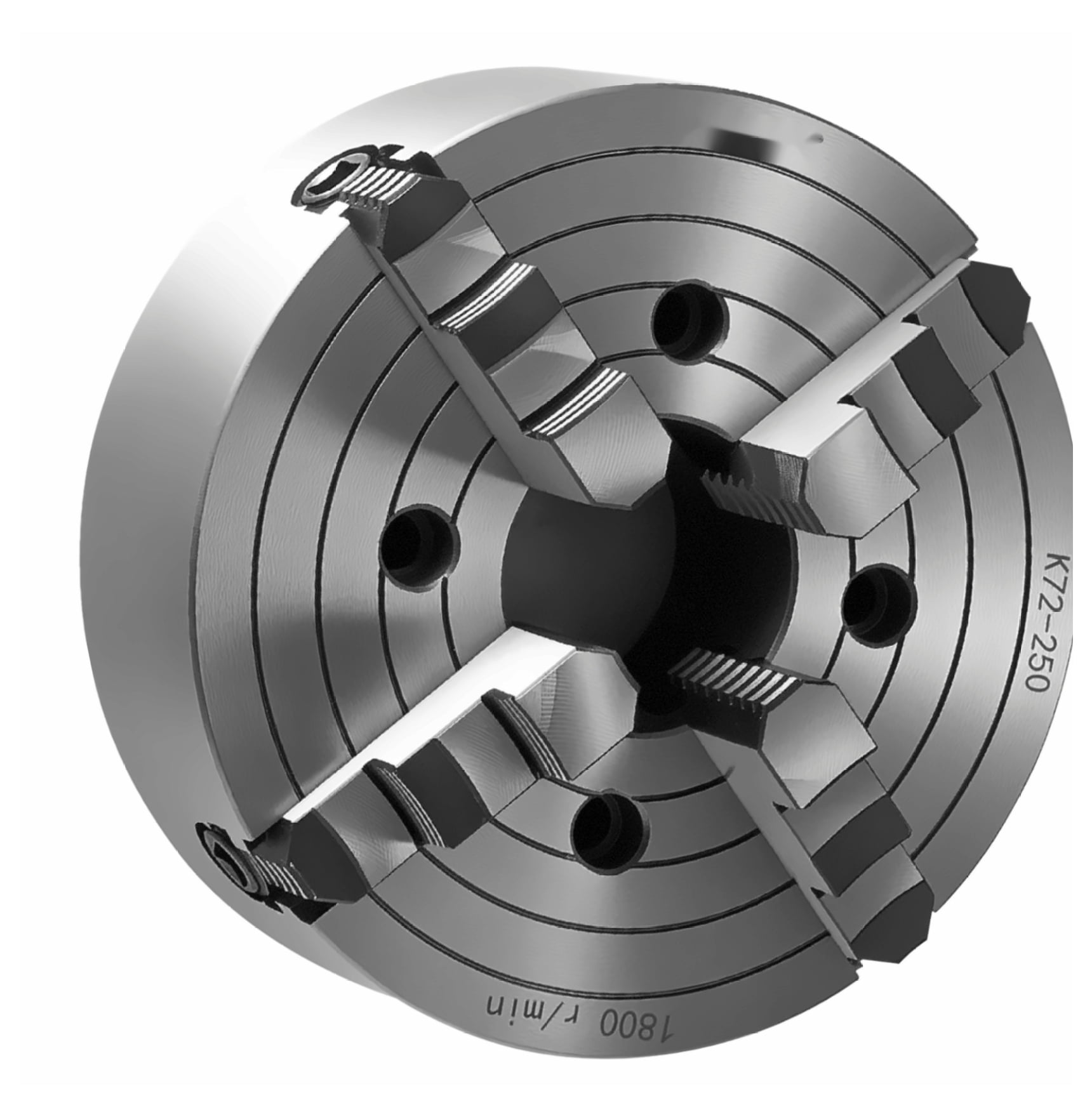 10 Inch 4-Jaw Lathe Chuck - 250mm, 15-250mm Clamping Range, HT300 Cast ...