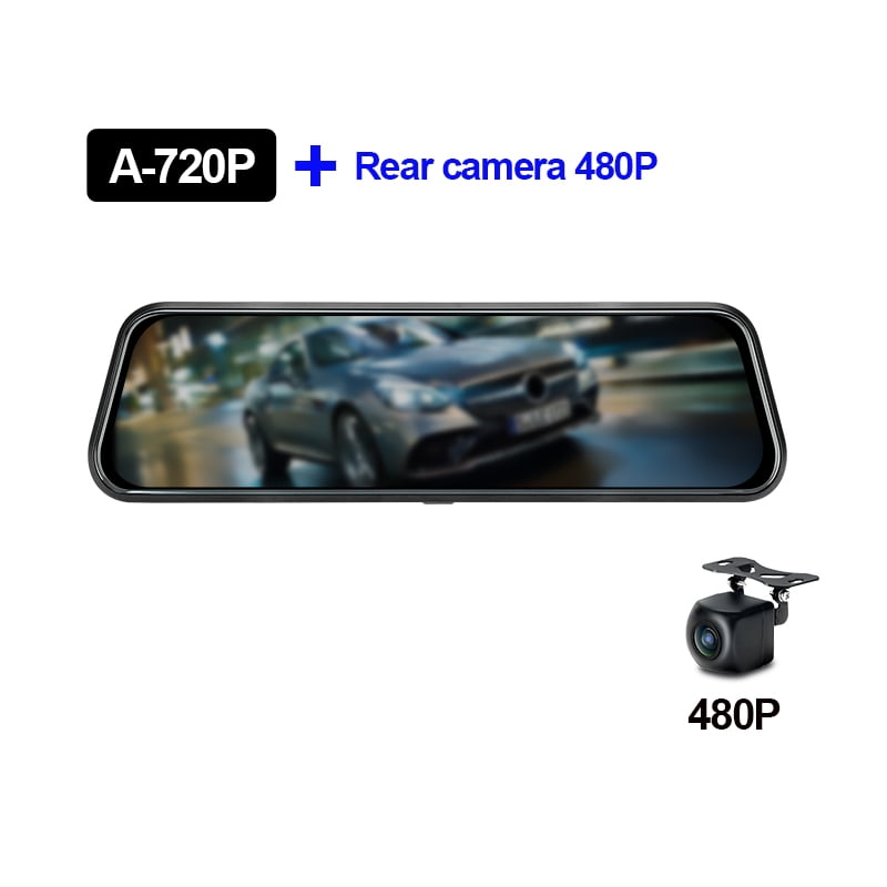10 Inch 4K/2.5K/1080P Car DVR Mirror Touch Screen Video Recorder Dual ...