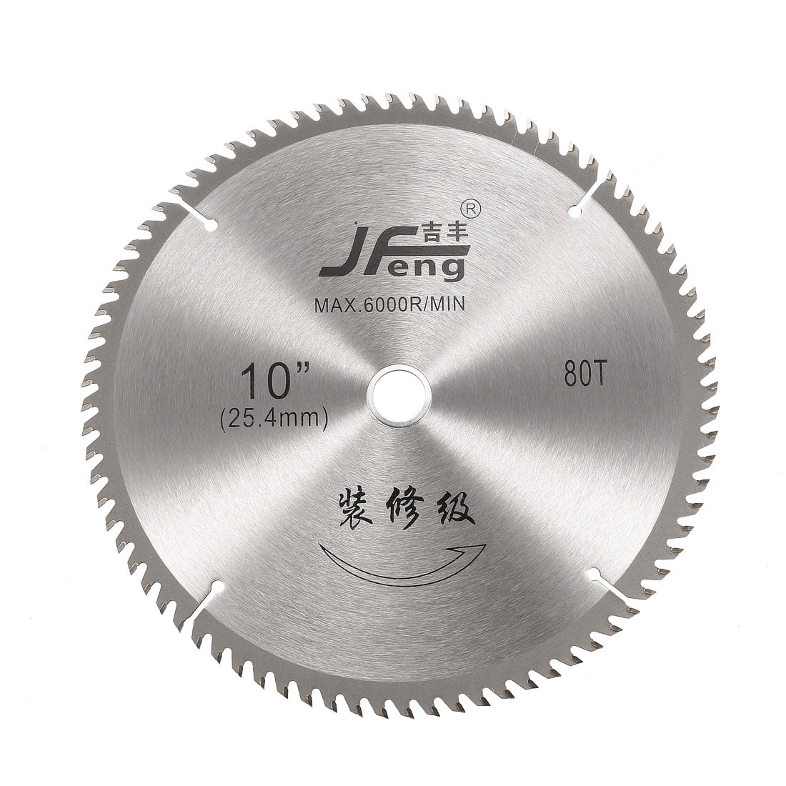 10 Inch 80 Tooth Tungsten Carbide Tipped (TCT) Hard and Soft Wood ...