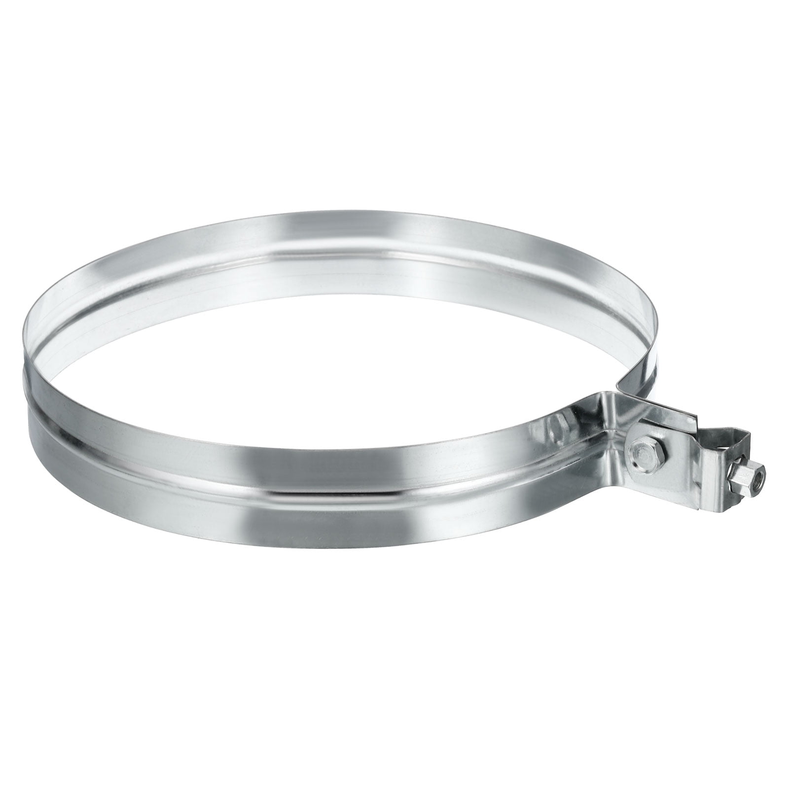 10 Inch Adjustable Galvanized Steel Hanger Duct Clamps, 1Pcs Worm Gear ...