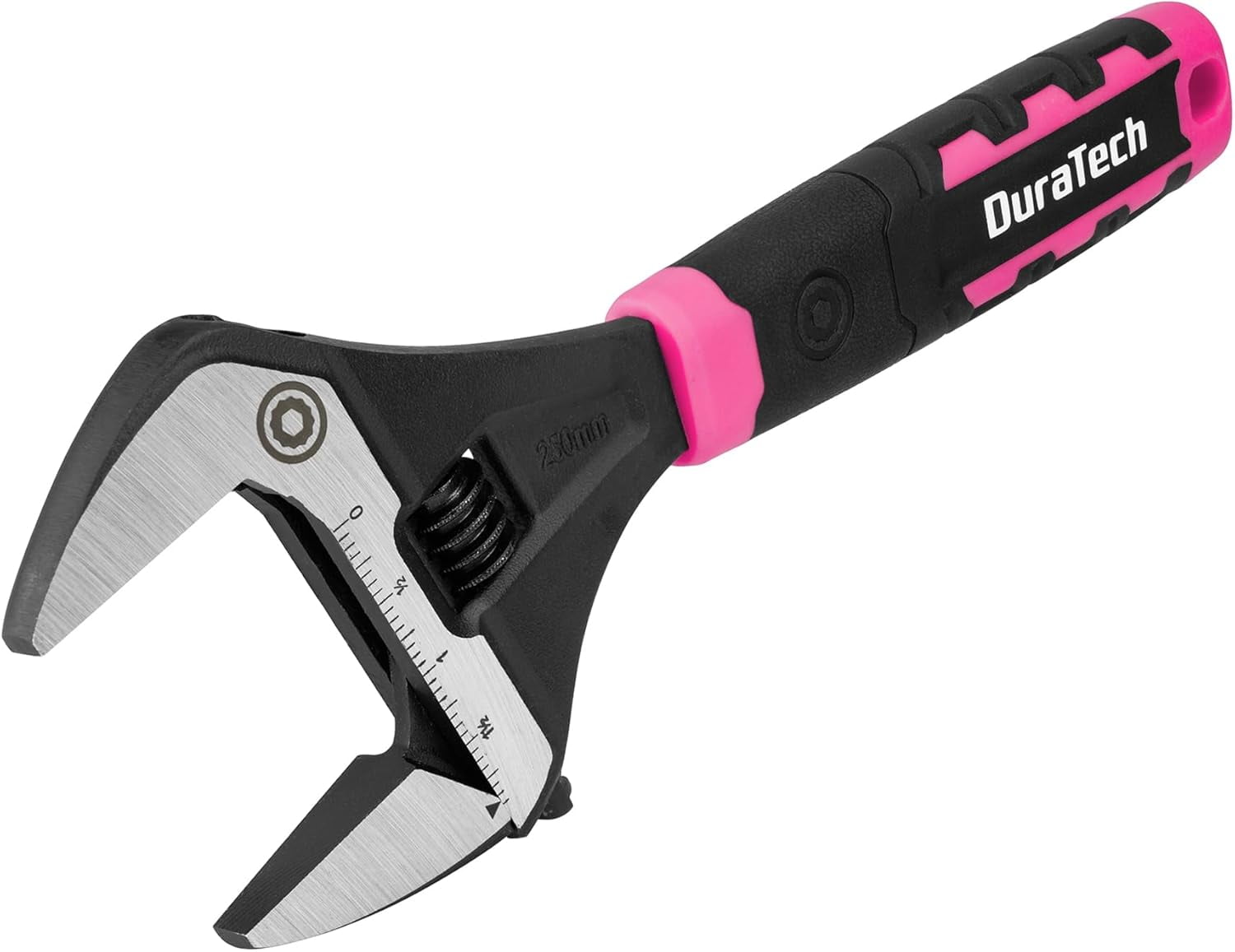 10-Inch Adjustable Wrench, Wide Jaw Opening Plumbing Wrench, CR-V Steel ...