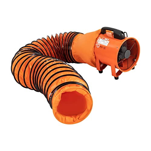 10-Inch Air Mover Blower Fan with 16 ft PVC Ducting - 320w Household ...