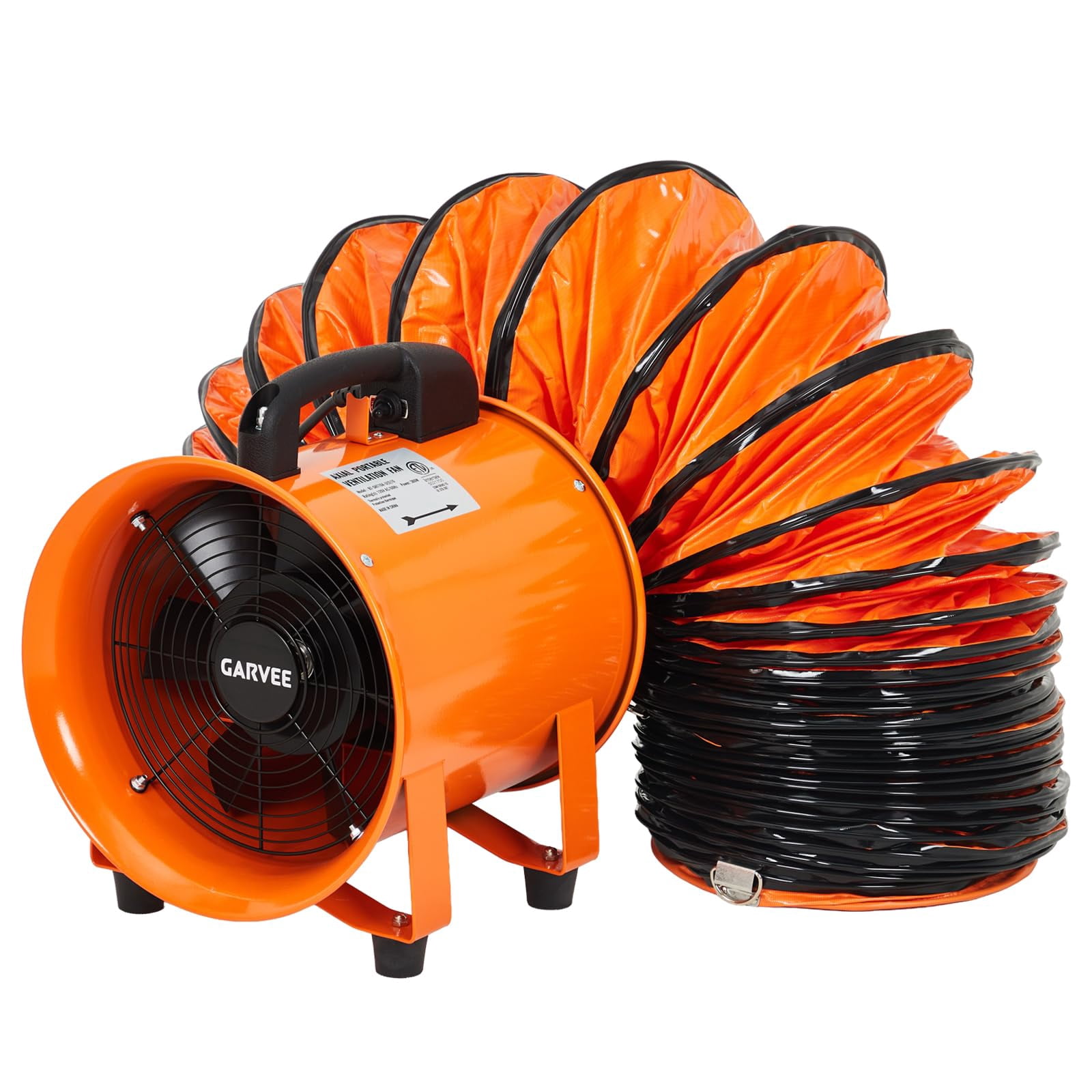 10 Inch Air Mover Blower Fan, Portable Industrial Exhaust Fan with 32.8 ...