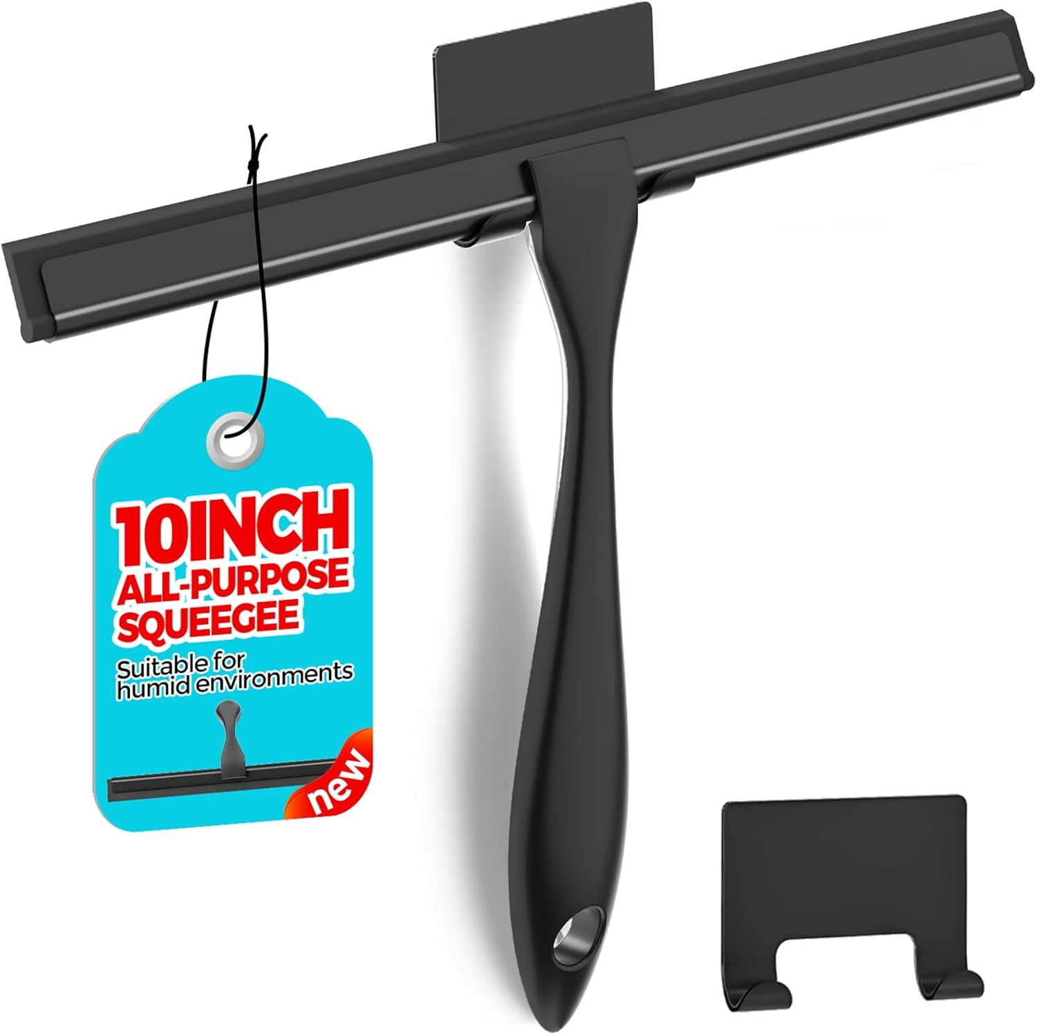 10-Inch All-Purpose Shower Squeegee for Shower Doors, Tile Shower Walls ...