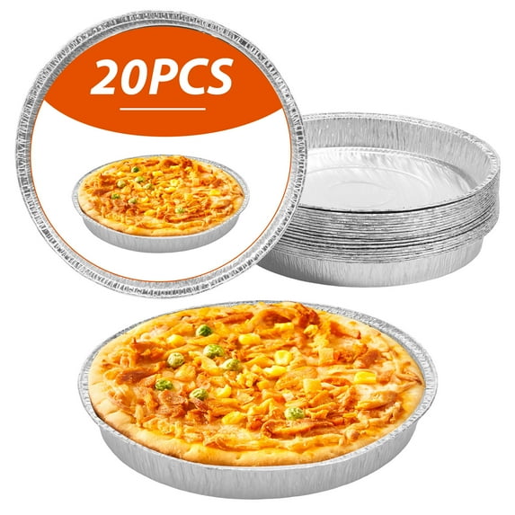10 Inch Aluminum Pizza Pans, Disposable Round Foil Pizza Pan Trays ...