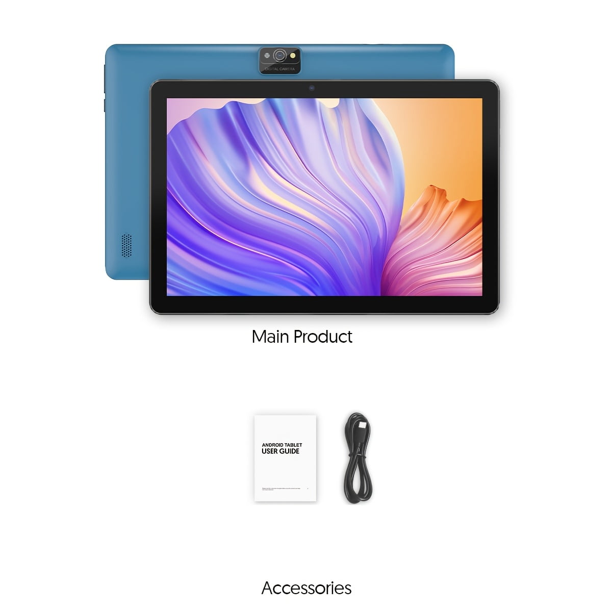 10 Inch Android 13 Tablet - 7GB RAM+64GB ROM (512GB Expand), 2MP+8MP ...