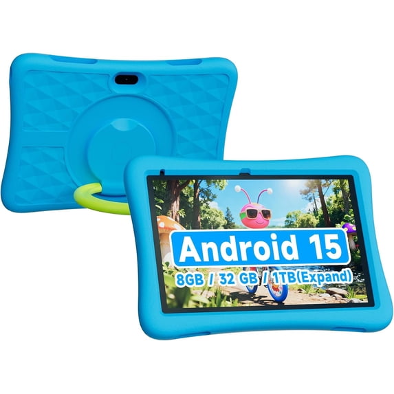 10 Inch Android 15 Tablet for with Case, 8GB (5 Extended) RAM + 32GB ...