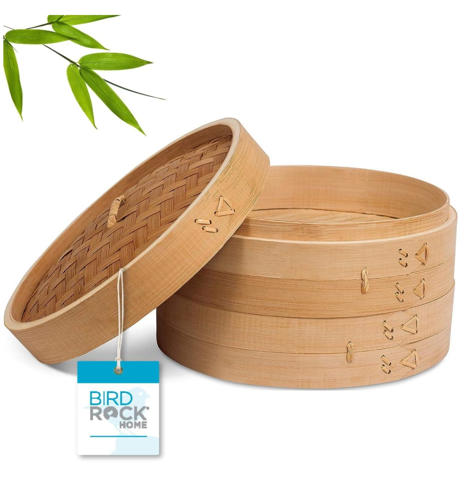 10 Inch Bamboo Steamer for Cooking Vegetables and Dumplings - Classic ...