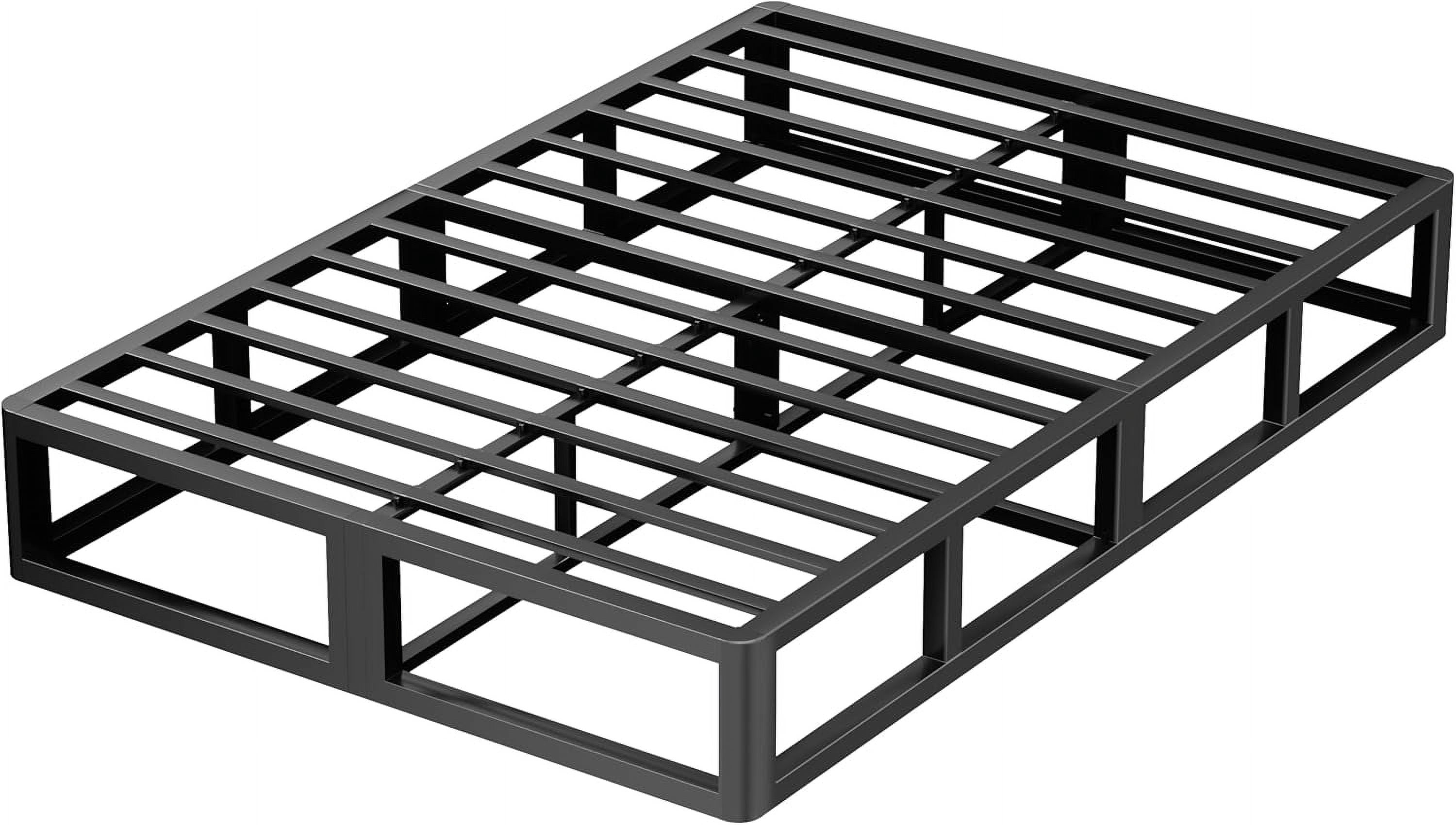10 Inch Bed Frame Round Corner Low Platform Bed Frames 3000 LBS Slats ...